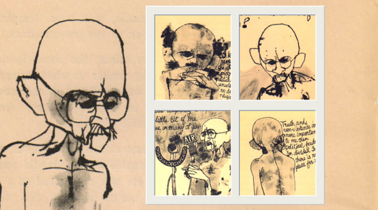Presenting 7 Rare & Beautiful Sketches Of Mahatma Gandhi By A Renowned ...