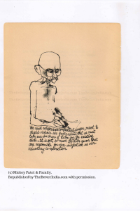 Presenting 7 Rare & Beautiful Sketches Of Mahatma Gandhi By A Renowned ...