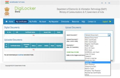 Government of India Now Allows You To Store Your Documents Online With ...
