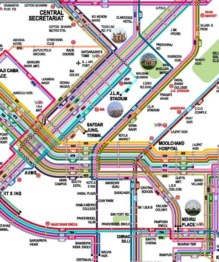 This Intuitive Bus Map Of Delhi Is Just What The City Needs This Intuitive Bus Map Of Delhi Is Just What The City Needs