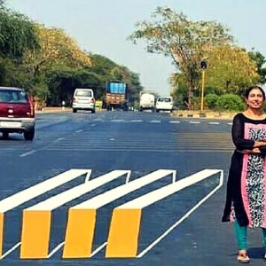 Mother-Daughter Duo Painted a 3D Zebra Crossing In Ahmedabad