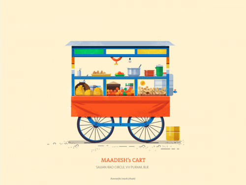 Artist Recreates Charm of Bengaluru Push Carts in 7 Illustrations