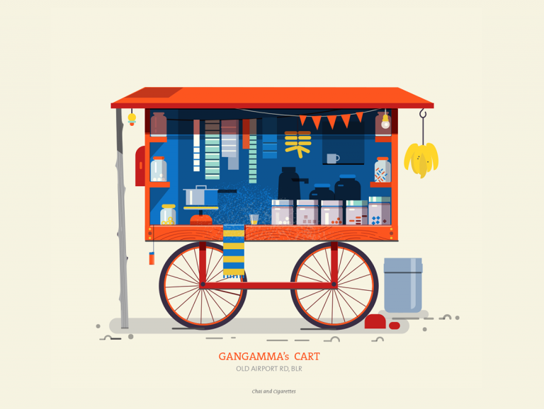 Artist Recreates Charm of Bengaluru Push Carts in 7 Illustrations