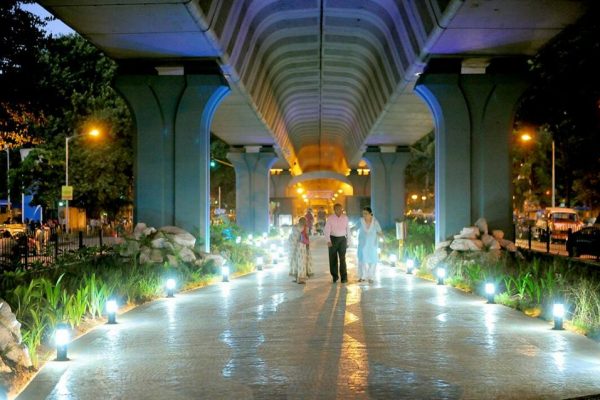 Mumbai Gets its First Under-Flyover-Garden in Matunga
