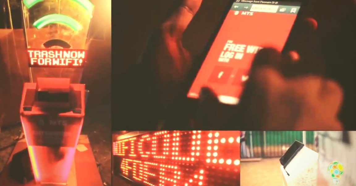 Responsibly Dispose off Trash, Get WiFi for 15 Minutes