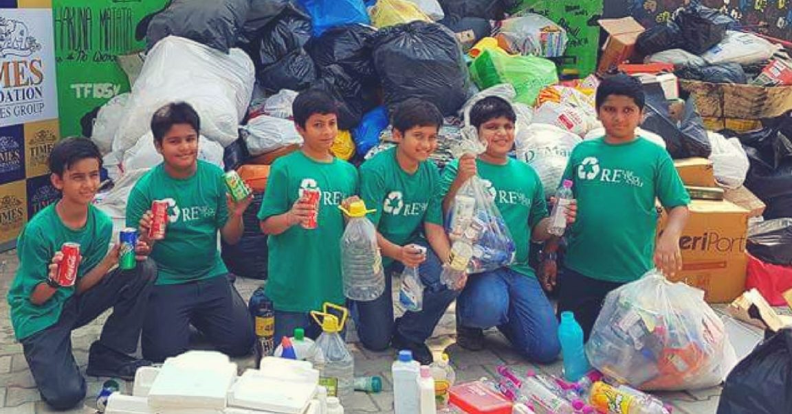 12-Year-Old Boys Collect & Recycle over 1 Tonne of Dry Waste in One Month