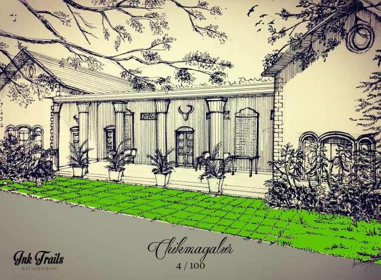 Illustrations of Incredible India: An Ink Trails project by Archana Pereira