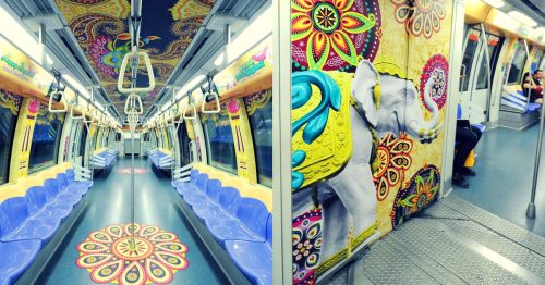In Pictures: Singapore's Trains and Buses Celebrate Deepavali in Style