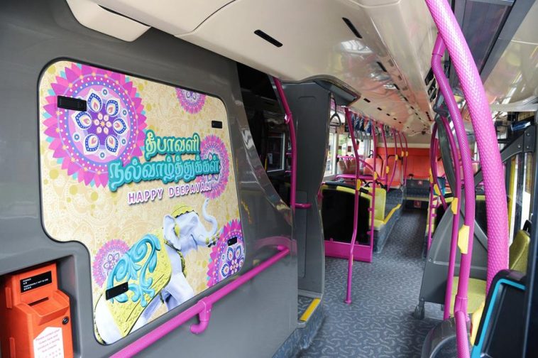 In Pictures: Singapore's Trains and Buses Celebrate Deepavali in Style