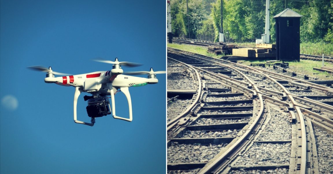 See a Drone Hovering over Rail Tracks? Here are the Photos Taken!