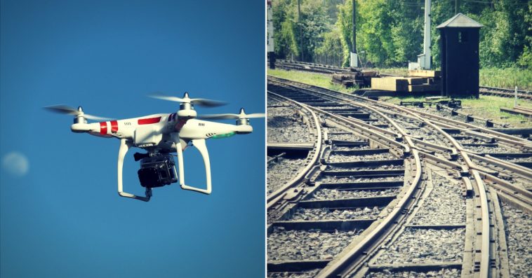 See a Drone Hovering over Rail Tracks? Here are the Photos Taken!