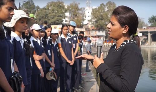 Made by Nashik school students, this floating cycle can clean ponds!