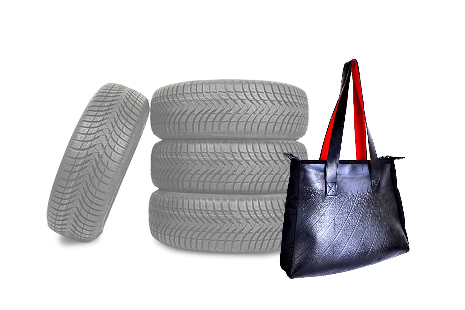 Upcycled Tire Handbag - The Better India