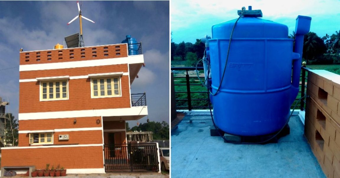 Sun-dried Blocks, Windmill: B'luru Fam Builds Green Home in 6 Months