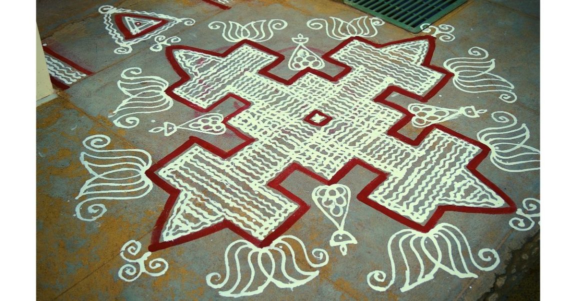 A Pinch of Rice Flour, Math & Imagination Led to the Ancient Art of Kolam