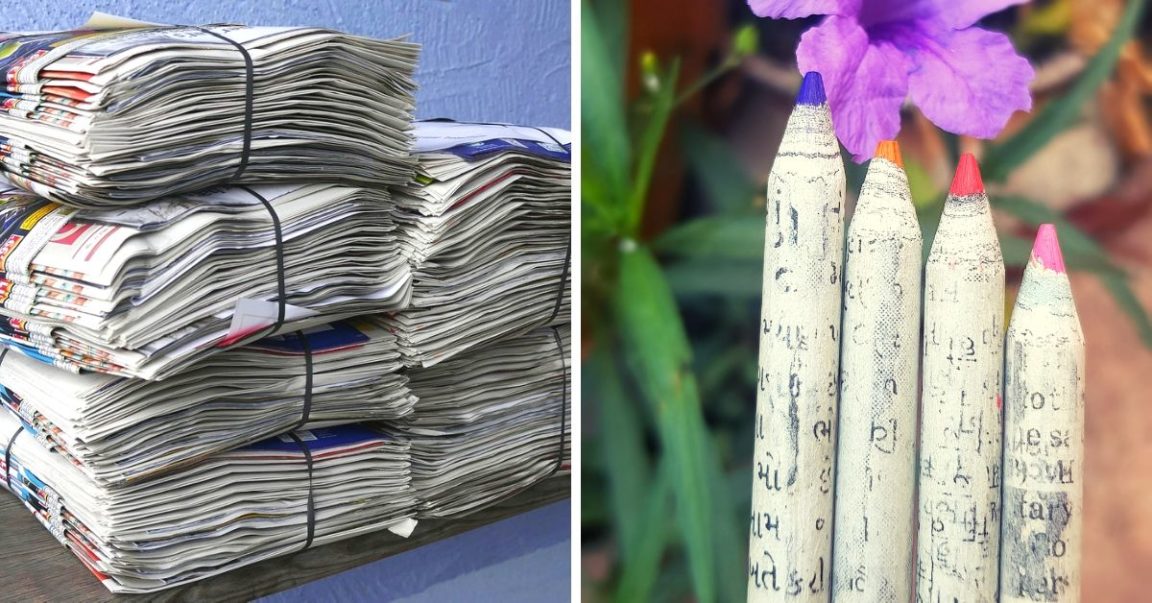 Bengaluru Couple Recycles 6,000 Newspapers Into 10,000 Pencils