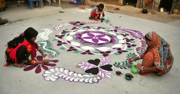 Rice Flour With Dollops of History: Beautiful Pics Of Bengal's Art Alpona