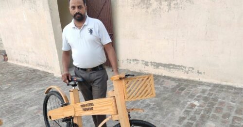 Punjab Carpenter's Lovely Wooden Cycle Goes Viral, Gets Global Orders