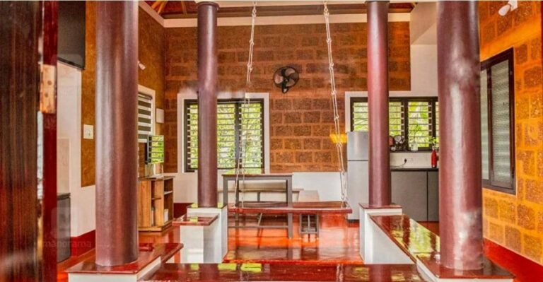 Red Oxide Floor, Reused Roof Tiles: This Home Saves Electricity