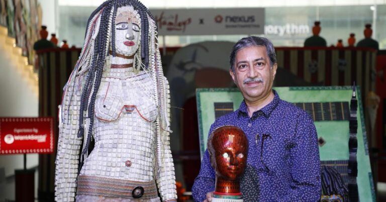 60-YO Turns 200 KG of E-Waste into Stunning Works of Art