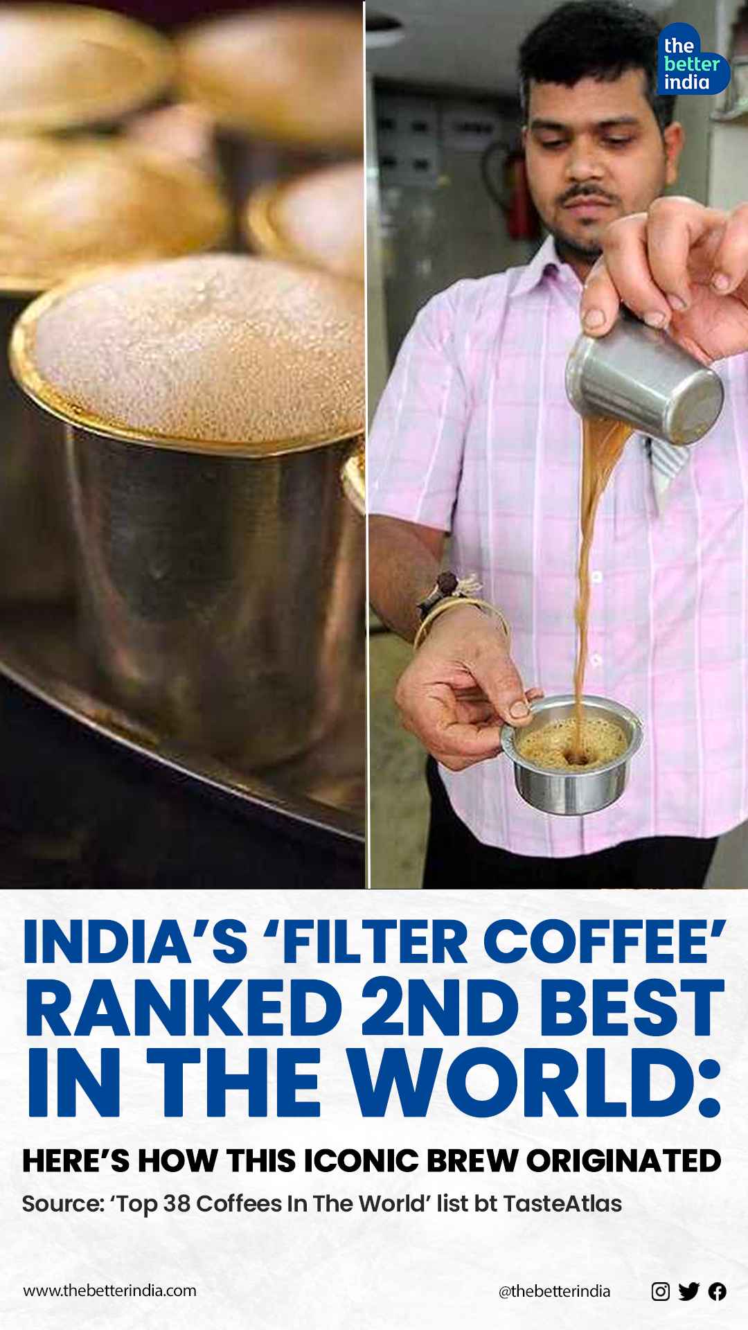 India's ‘Filter Coffee’ Ranked 2nd Best In The World: What's The ...