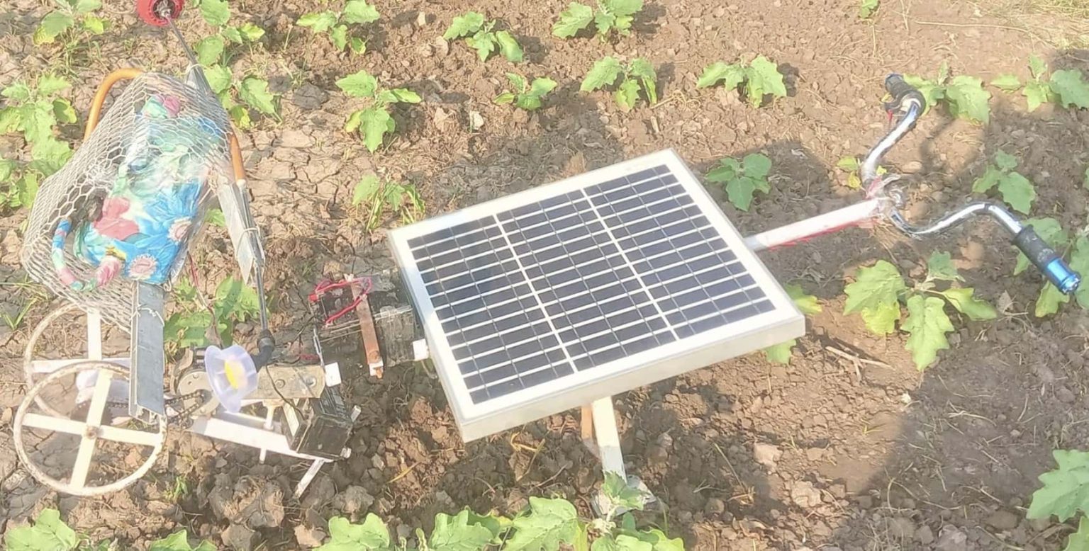 Farmer’s Son Designs Solar Weed Killer To Ease Manual Work on Fields