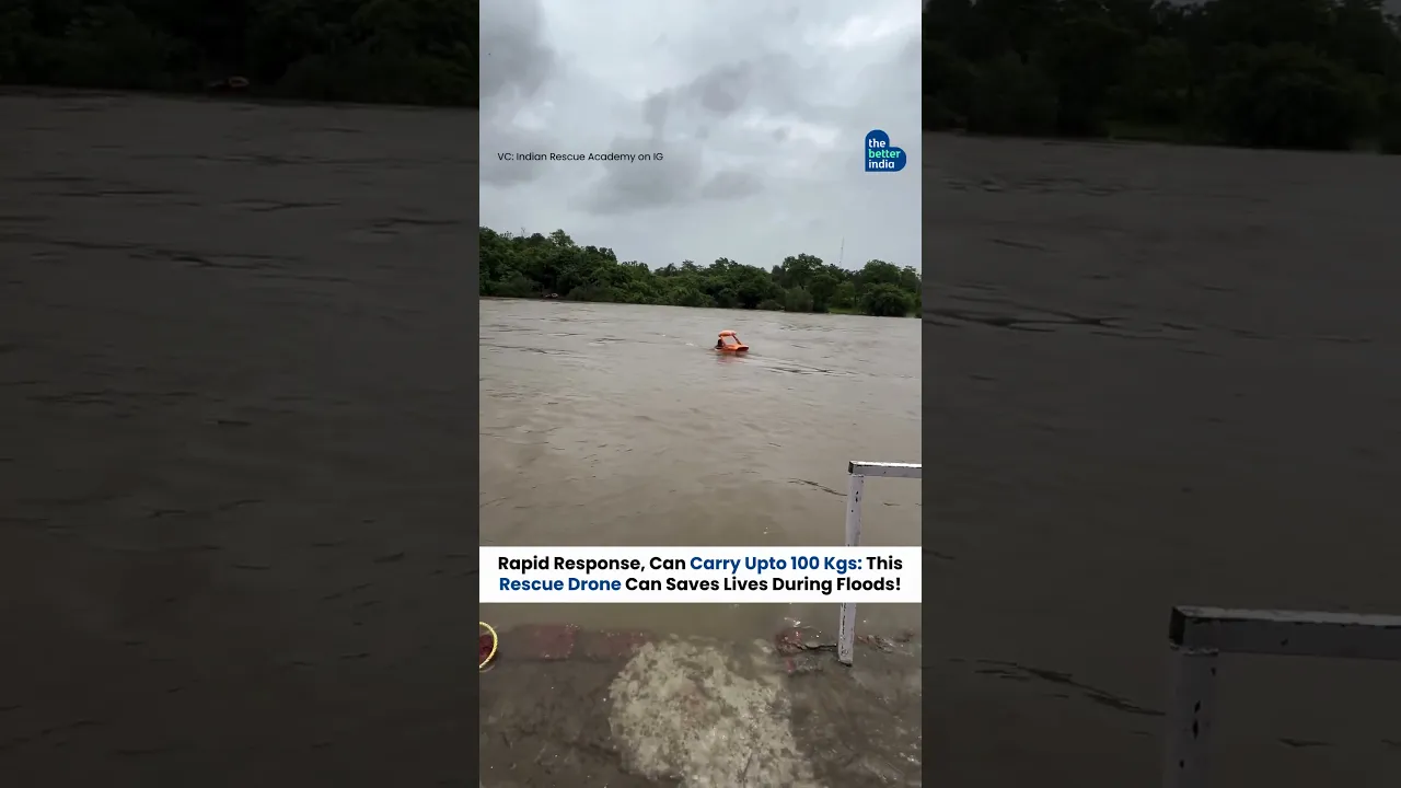 This Drone Can Save Lives During Floods! #shorts #technology #flood ...