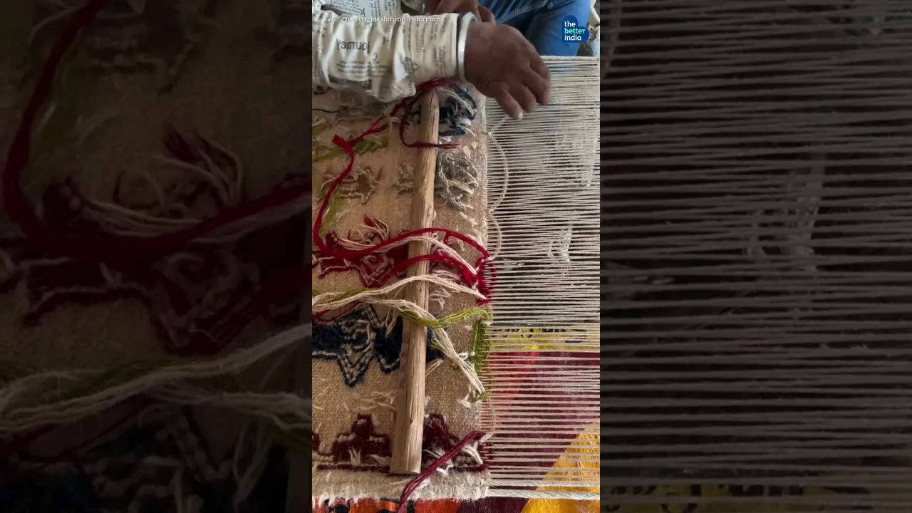 An 8th Generation Weaver Practicing 'Kharad' - The Better India