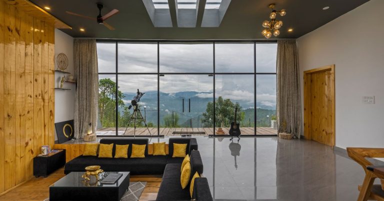Sustainable Glass Homestay in Uttarakhand Offers Mountain Views