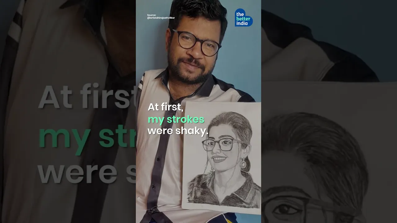 No hands, still creates amazing art! - The Better India