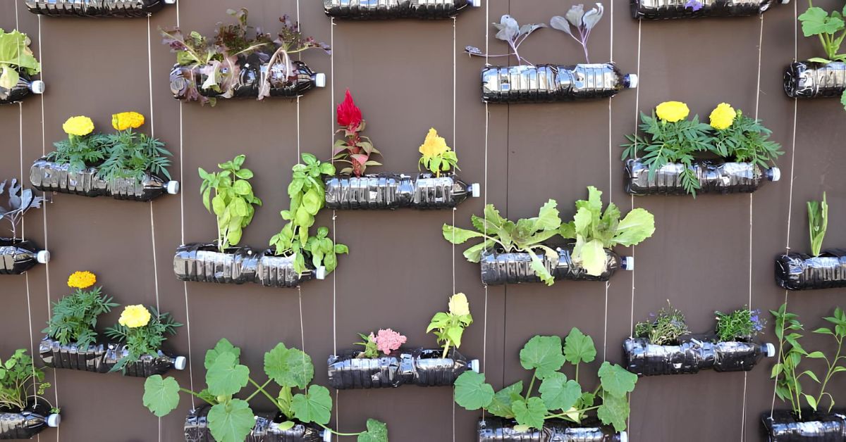 How to Make a Vertical Garden with Plastic Bottles - Easy DIY for Summer