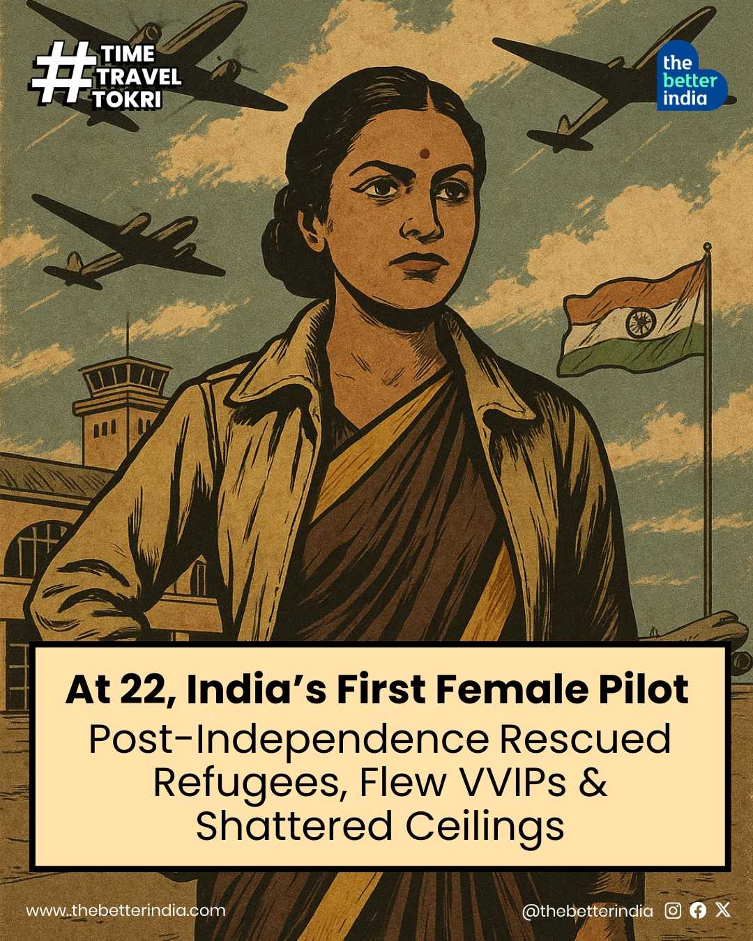 At 22, This Woman Became India's First Female Pilot Post 1947