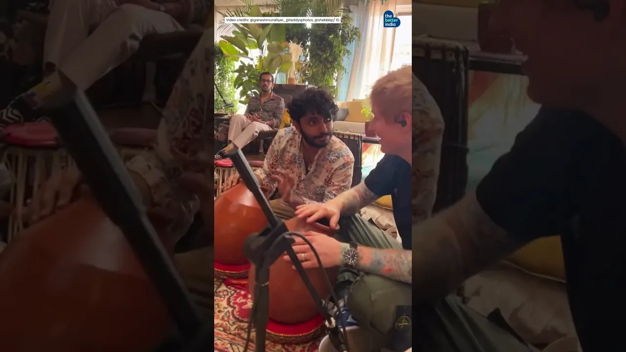 Music Truly Knows No Borders: Ed Sheeran Jams On The Ghatam - The ...